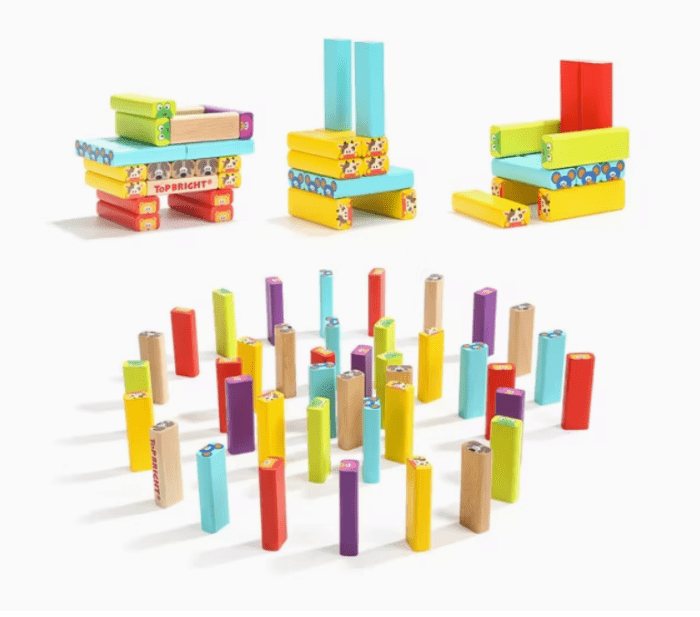 Animal Stacking Wooden Tower Block Game – Fun & Educational Family Toy ...