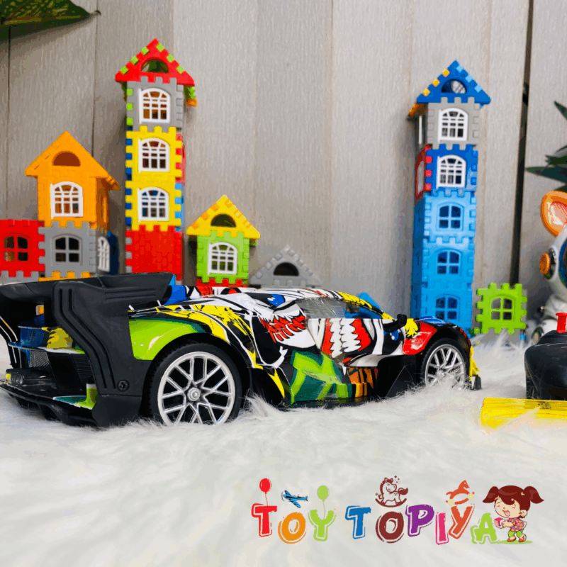 RC Bugatti Car - Graffiti Style - Toy Topiya