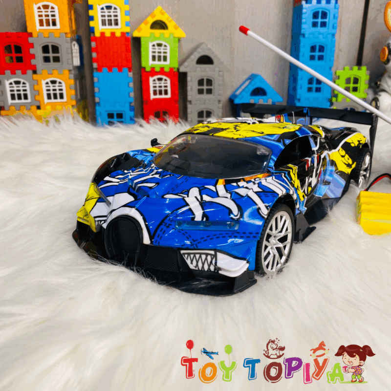 RC Bugatti Car - Graffiti Style - Toy Topiya